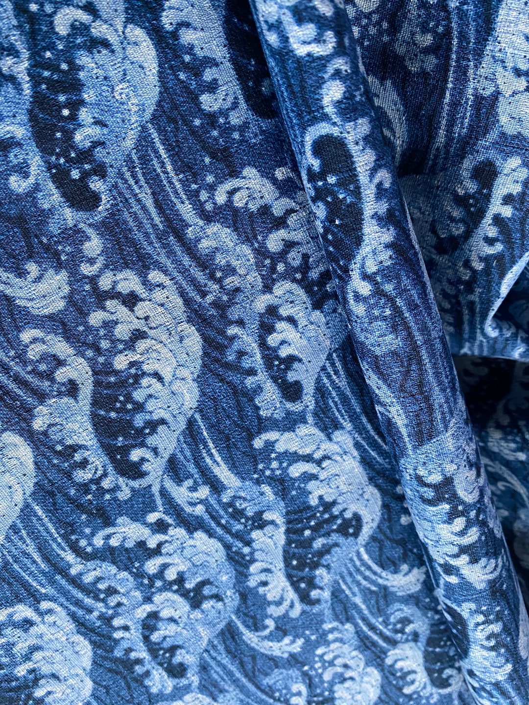 Wagara - Waves of Japan - Fabric by the 1/4mtr - Etsy
