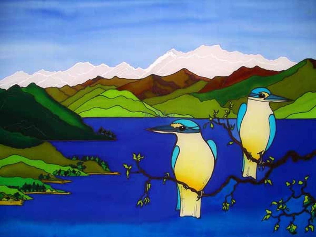 Kingfishers Lake Hawea Beautiful Art Print by New Zealand - Etsy