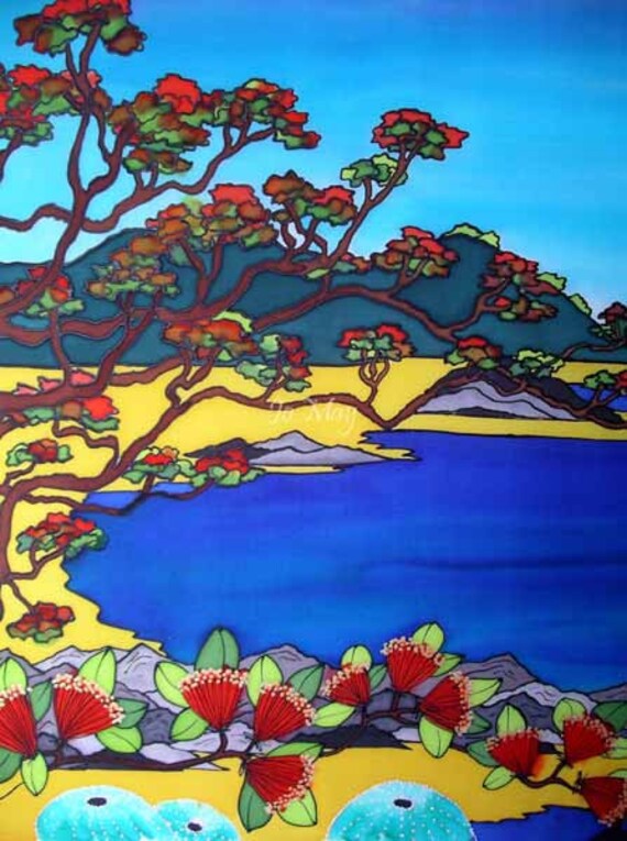 Matapouri Bay Beautiful Art Print by New Zealand Artist Jo | Etsy