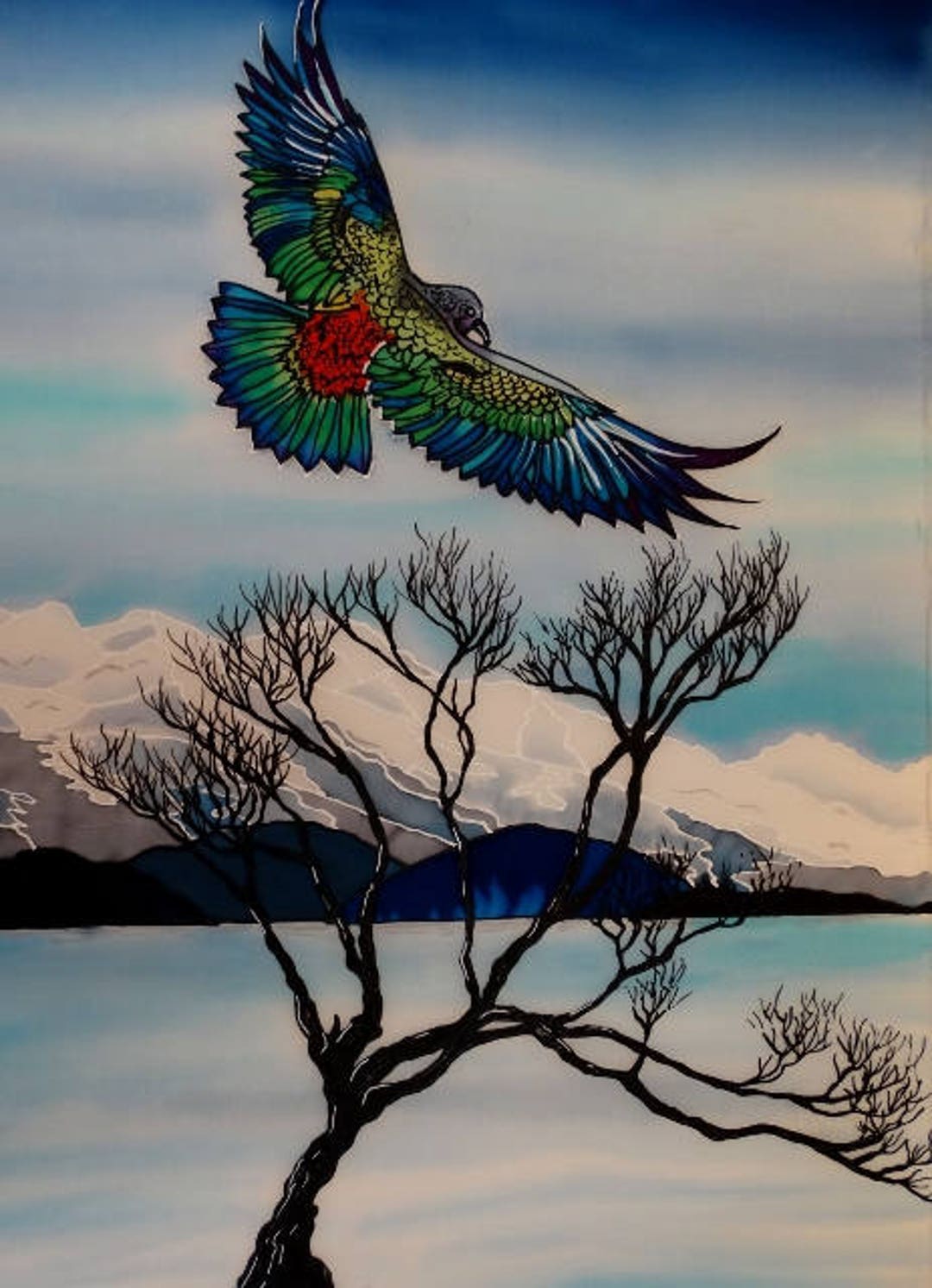 Kea Lake Wanaka Beautiful Art Print by New Zealand Artist - Etsy New ...