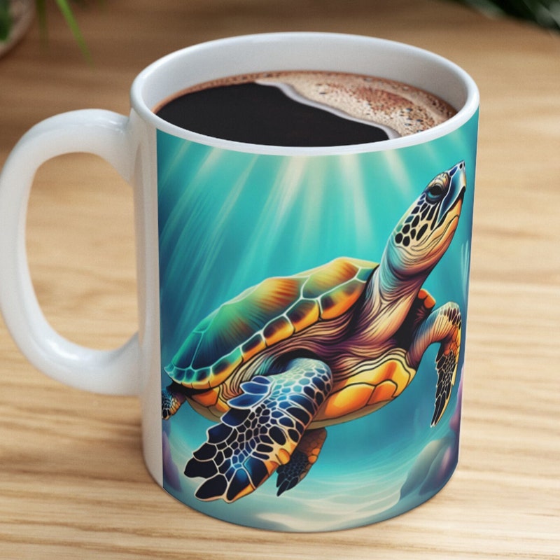 Turtle Mug - Etsy