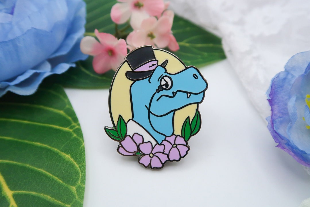 Dapper Dinos Thaddeus T. Rex Enamel Pin - Etsy