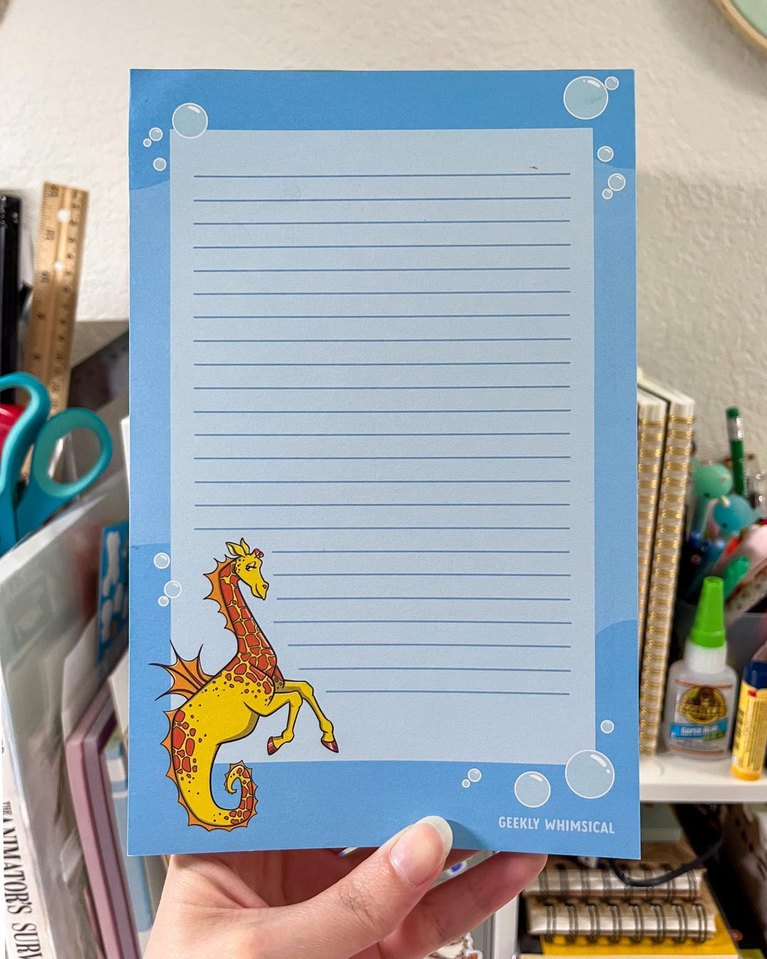 Sea Giraffe 8.5x5.5-inch Lined Notepad - Etsy