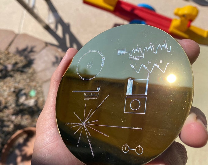 Voyager Magnet NASA Gold Record Cover (8.5cm or 10cm) - Etsy