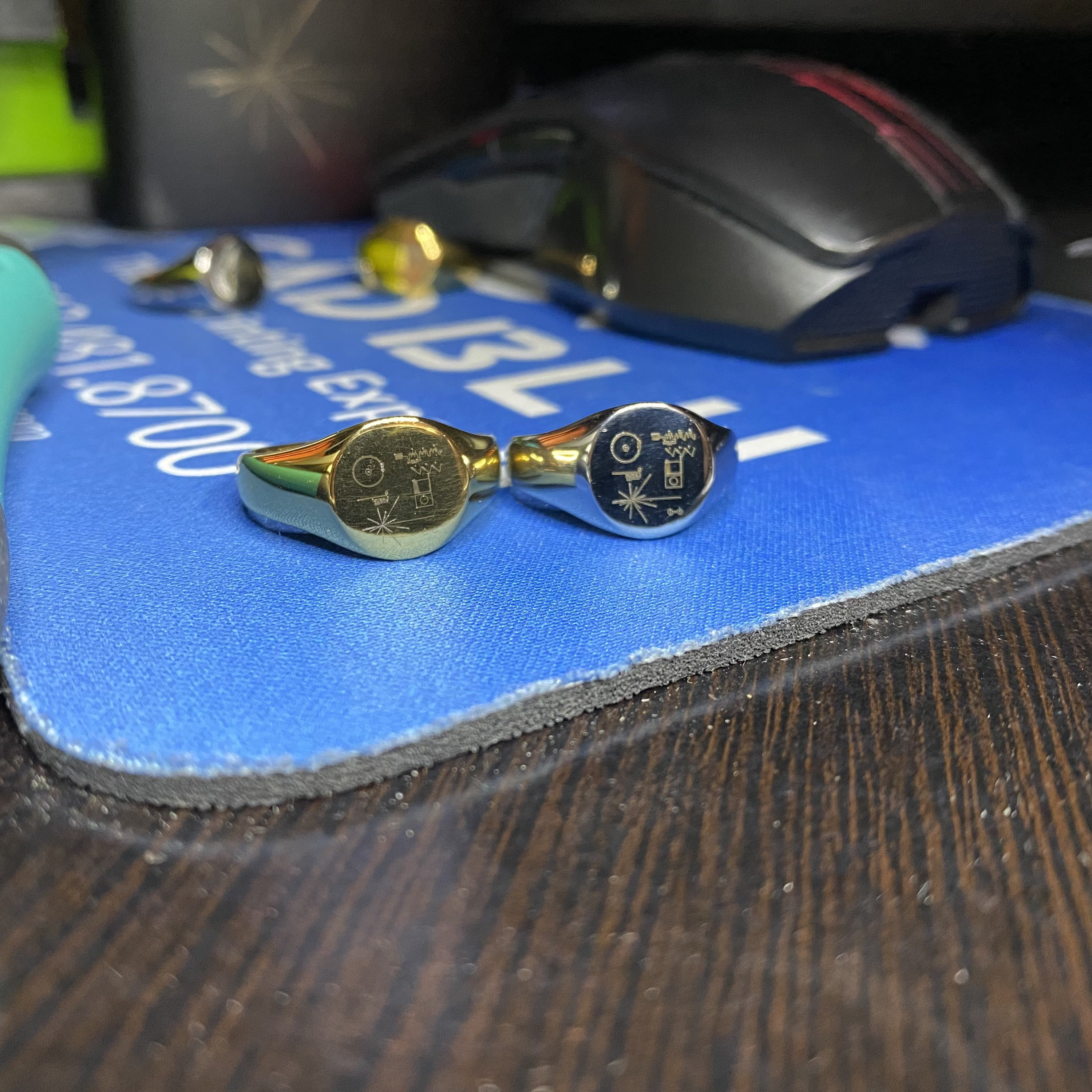 NASA Voyager Signet Ring gold or Silver - Etsy