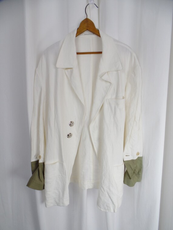 90s YOHJI YAMAMOTO traditional Japanese linen paper … - Gem