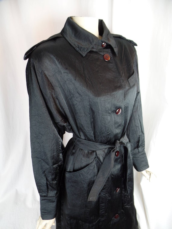 80s MaDE IN NETHERLANDS mystery designer black wet-lo… - Gem