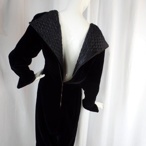 Vintage 70s COMPLICE [gianni VERSACE] Diagonal Zip Silk Velvet Dress ...