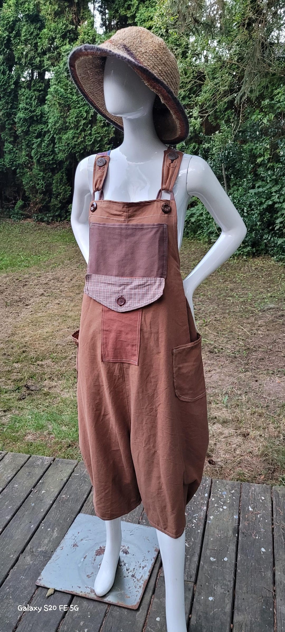 Loose Fit, Baggy Overalls, Dungarees. Upcycled, One of a Kind. Handmade ...