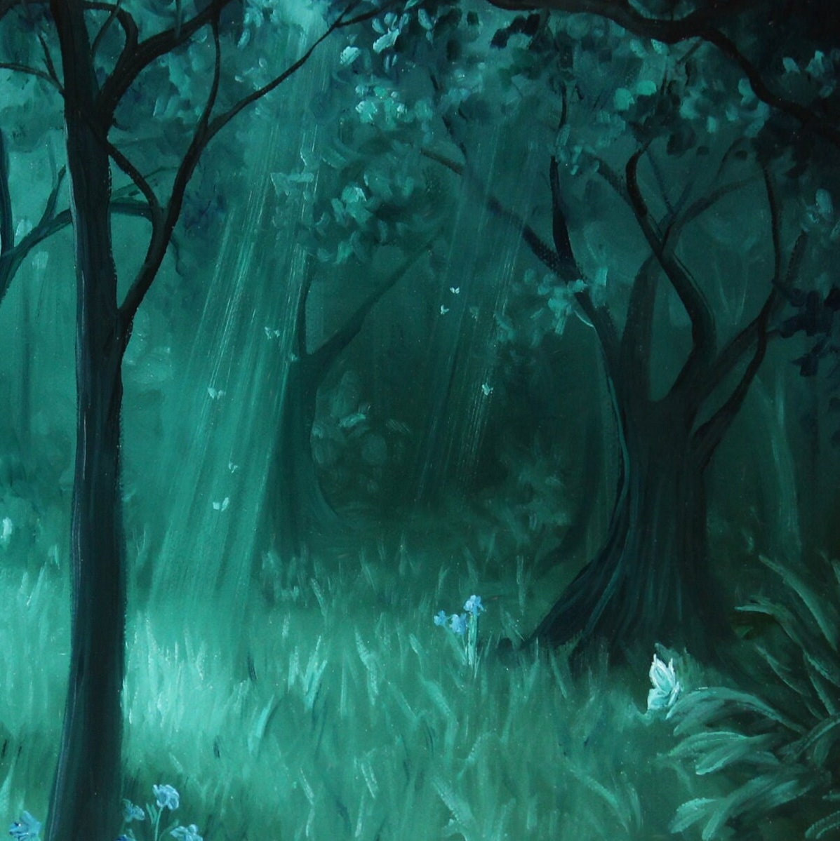 Anime Scenery Dark Forest