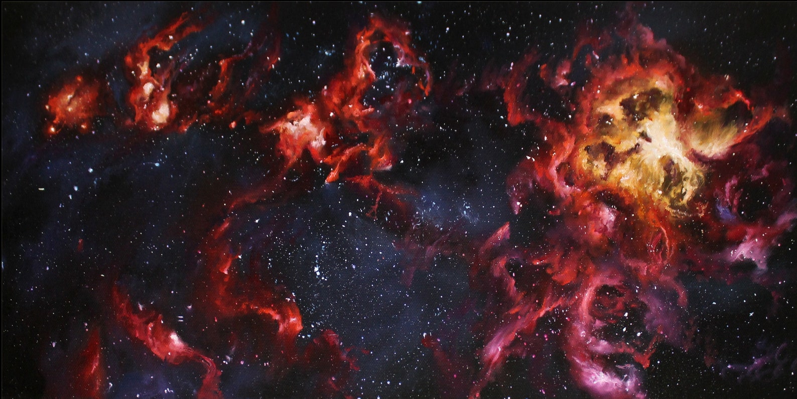 2x4" Magnet Space Outer Space Nebula Galaxy Deep Space Art Print ...