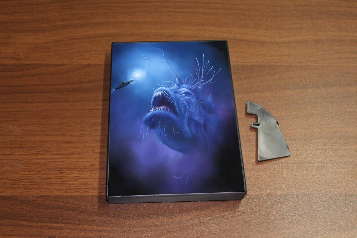 Art PRINT - Giant Anglerfish Spooky Creature Animal Fish Evil Dark ...