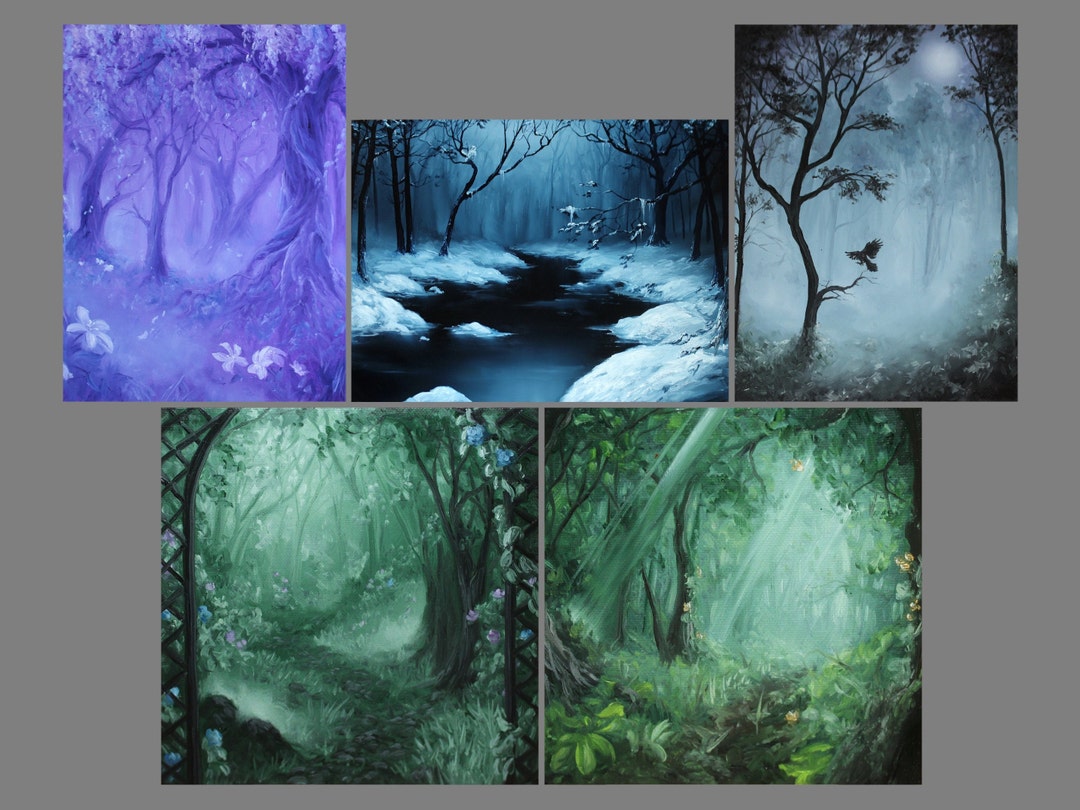 3x4 4x4 Magnet Forest Enchanted Trees Dark Woods - Etsy