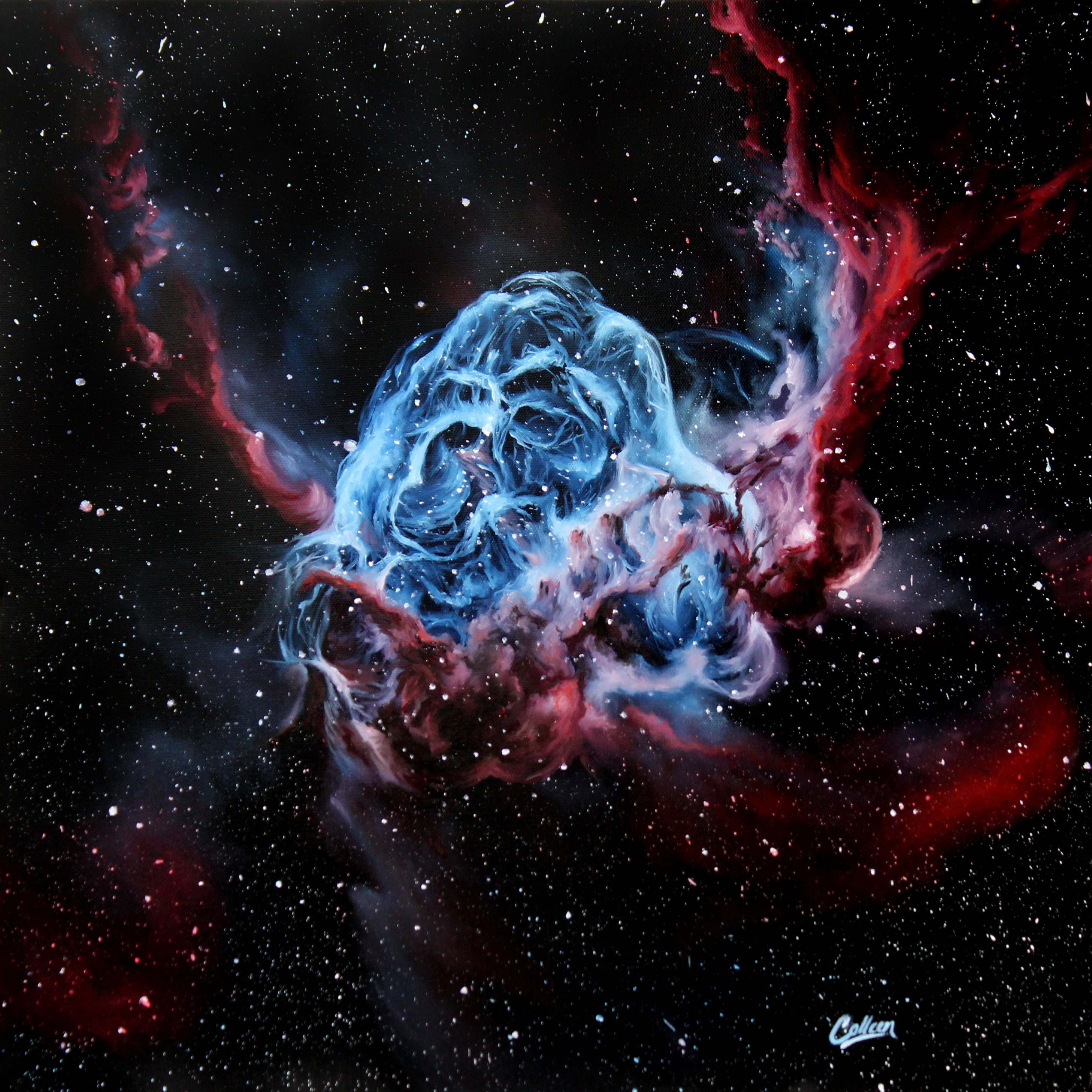 4x4" Magnet Space Outer Space Nebula Galaxy Deep Space Art Print ...