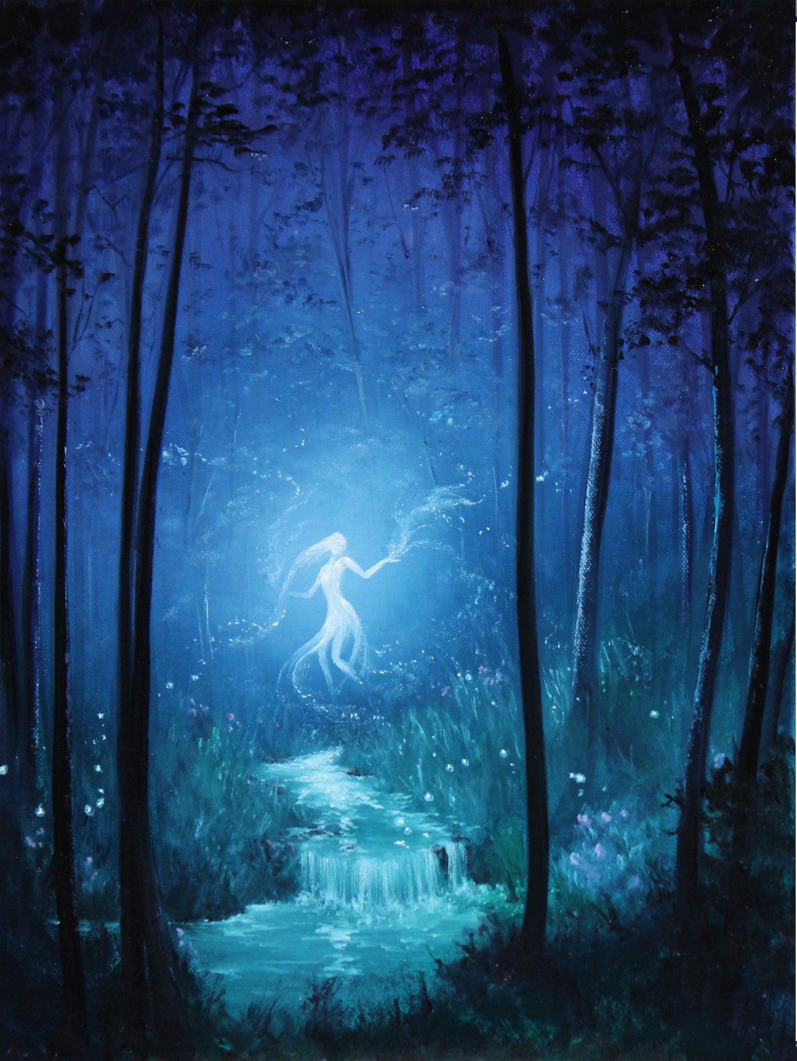 3x4" Magnet Forest Enchanted Trees Dark Woods Fantasy Creatures Art ...