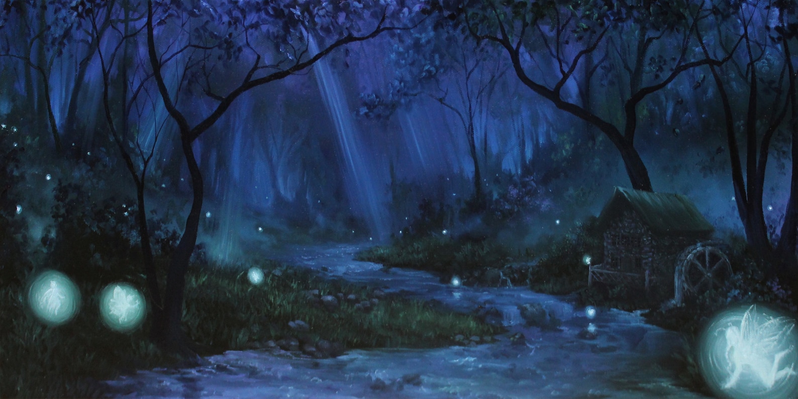 2x4" Magnet Forest Enchanted Trees Dark Woods Fantasy Art Print ...