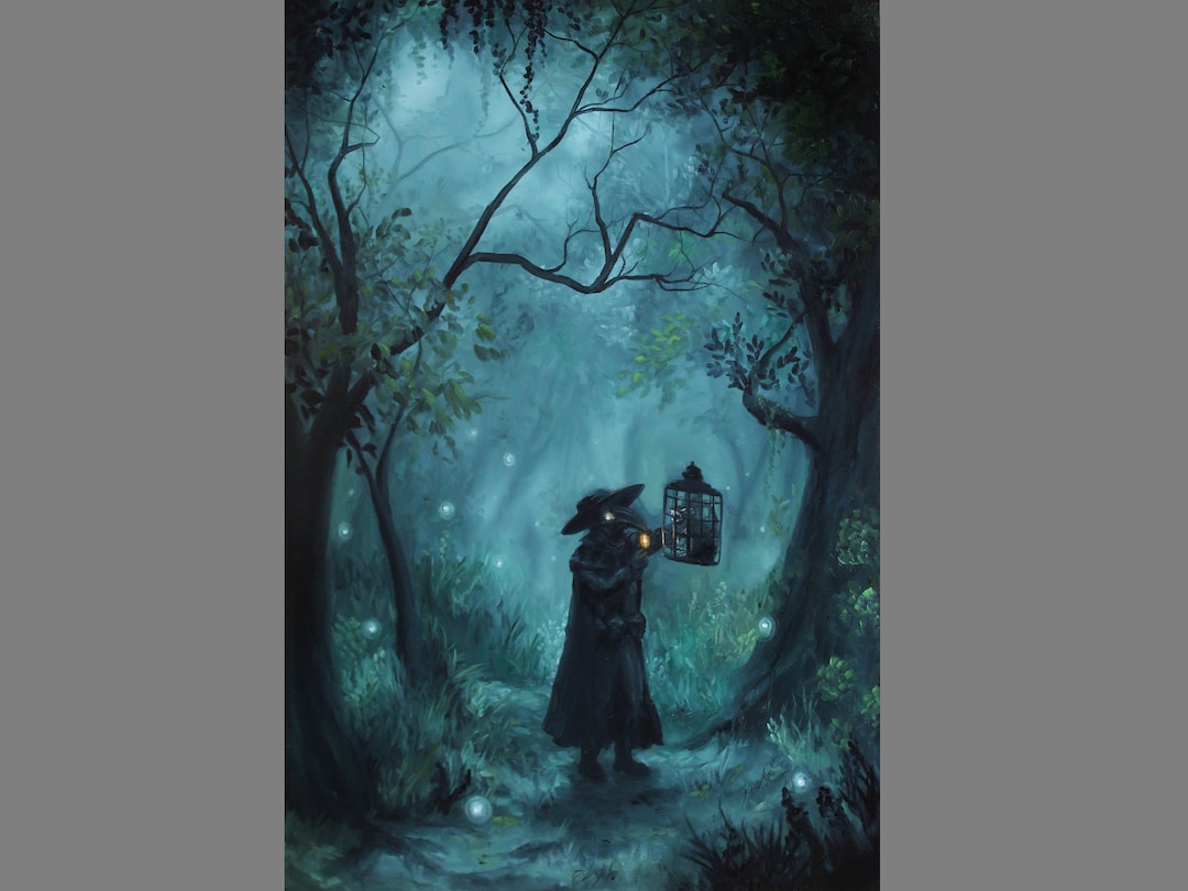 Art PRINT - Plague Doctor Rat Dark Fairytale Enchanted Forest Fantasy ...