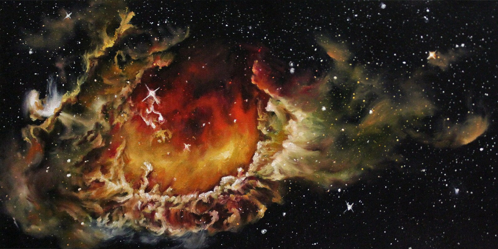 2x4" Magnet Space Outer Space Nebula Galaxy Deep Space Art Print ...