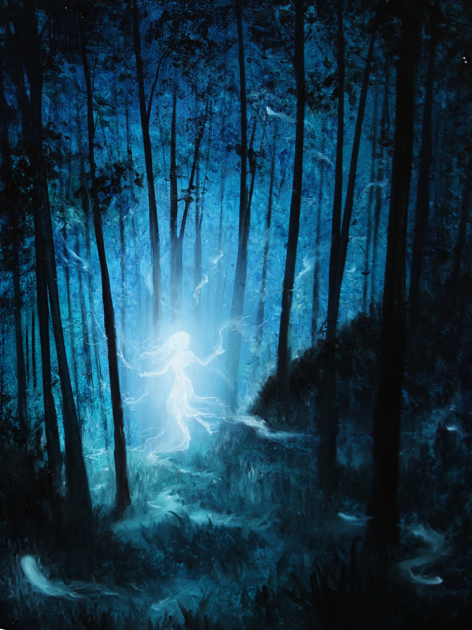 3x4" Magnet Forest Enchanted Trees Dark Woods Fantasy Creatures Art ...