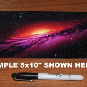 Art PRINT Pink Red Andromeda Galaxy Outer Space Nebula - Etsy