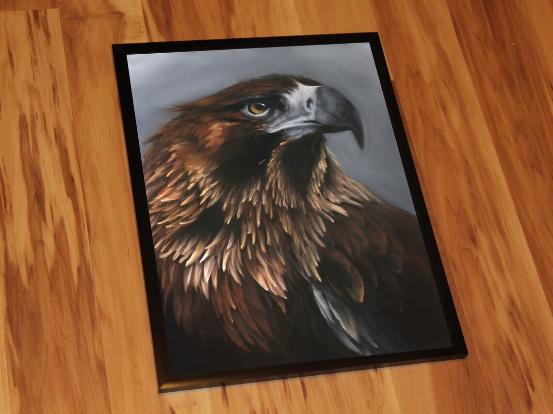Art PRINT Wedge-tailed Eagle Bird Hawk Brown Hunting Birds - Etsy