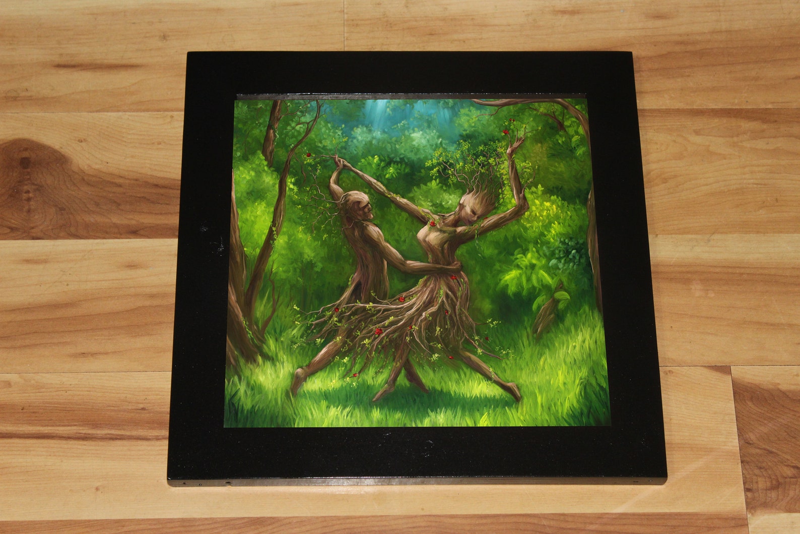 Art PRINT - Dance of the Dryads Dryad Fairy Dark Forest Fantasy Wall ...