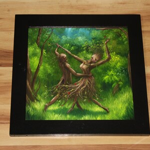 Art PRINT - Dance of the Dryads Dryad Fairy Dark Forest Fantasy Wall ...
