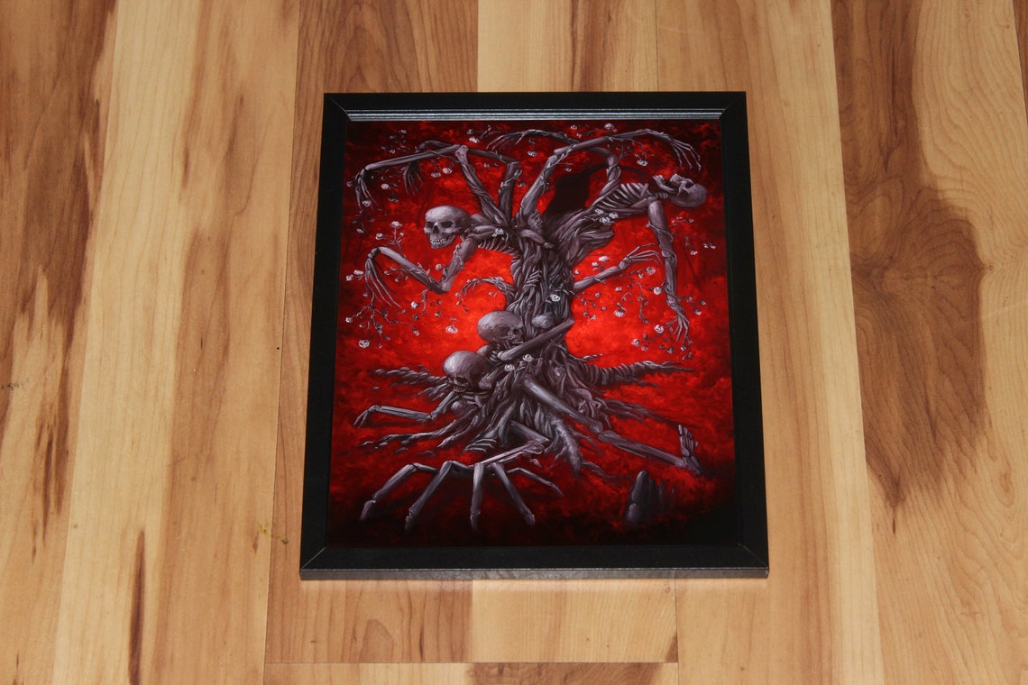 Art PRINT Skeleton Skeletree Forest Tree Spooky Horror - Etsy