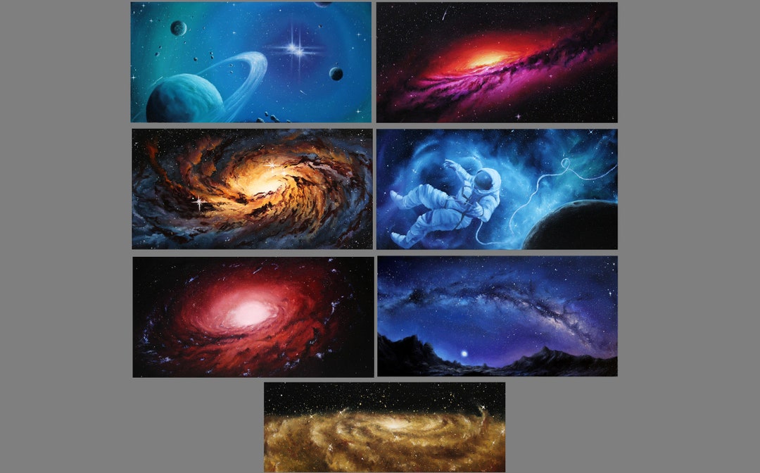 2x4" Magnet Space Outer Space Nebula Galaxy Deep Space Art Print ...