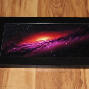 Art PRINT Pink Red Andromeda Galaxy Outer Space Nebula - Etsy