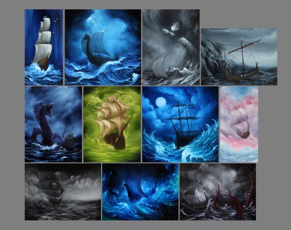 2x4-4x4 Magnet Ship Ships Boats Sailing Fantasy Viking - Etsy