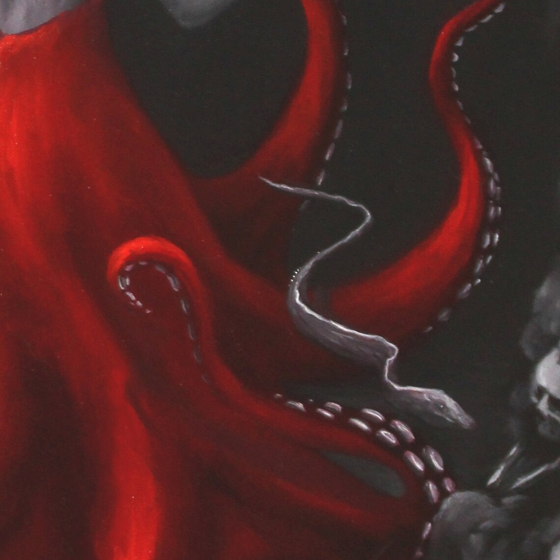 Art PRINT Evil Sea Witch Octopus Mermaid Ocean Dark Macabre | Etsy