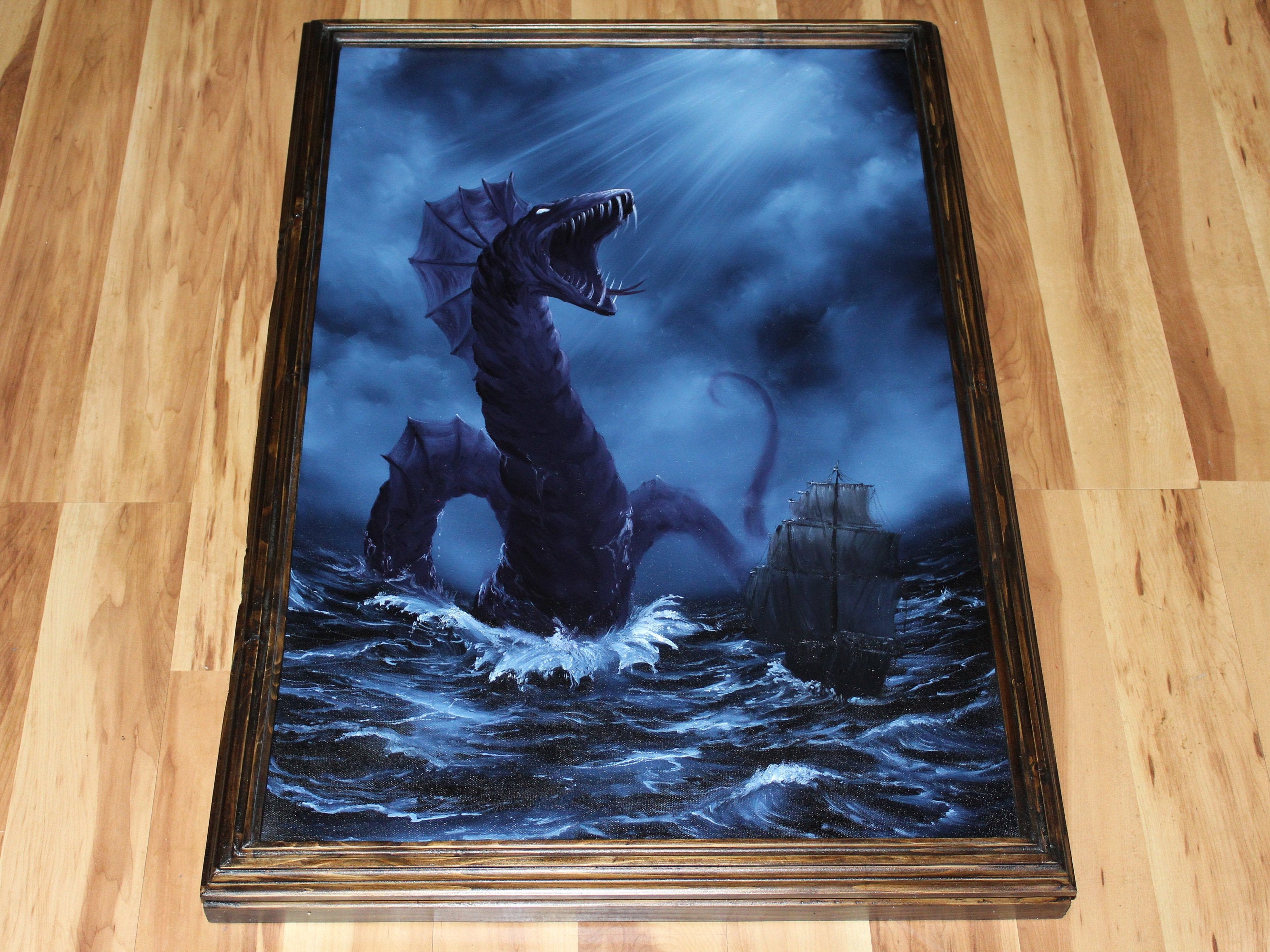 Sea Monster Painting
