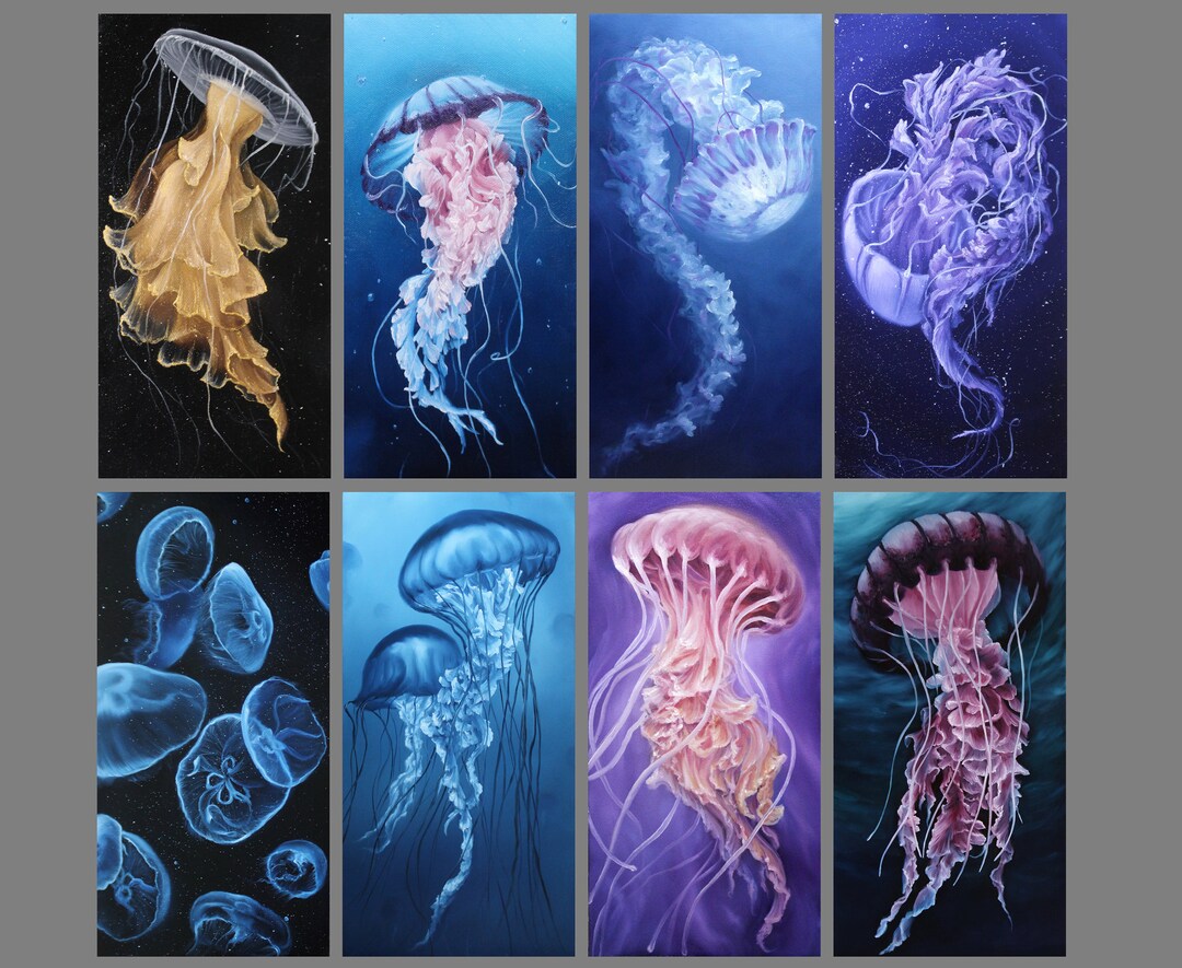 2x4" Magnet Jellyfish Seacreature Sea Creature Ocean Oceanlife ...