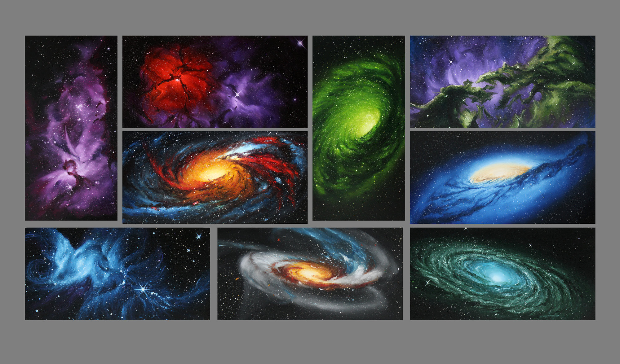 2x4" Magnet Space Outer Space Nebula Galaxy Deep Space Art Print ...