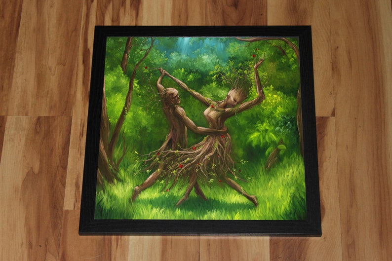 Art PRINT Dance of the Dryads Dryad Fairy Dark Forest | Etsy
