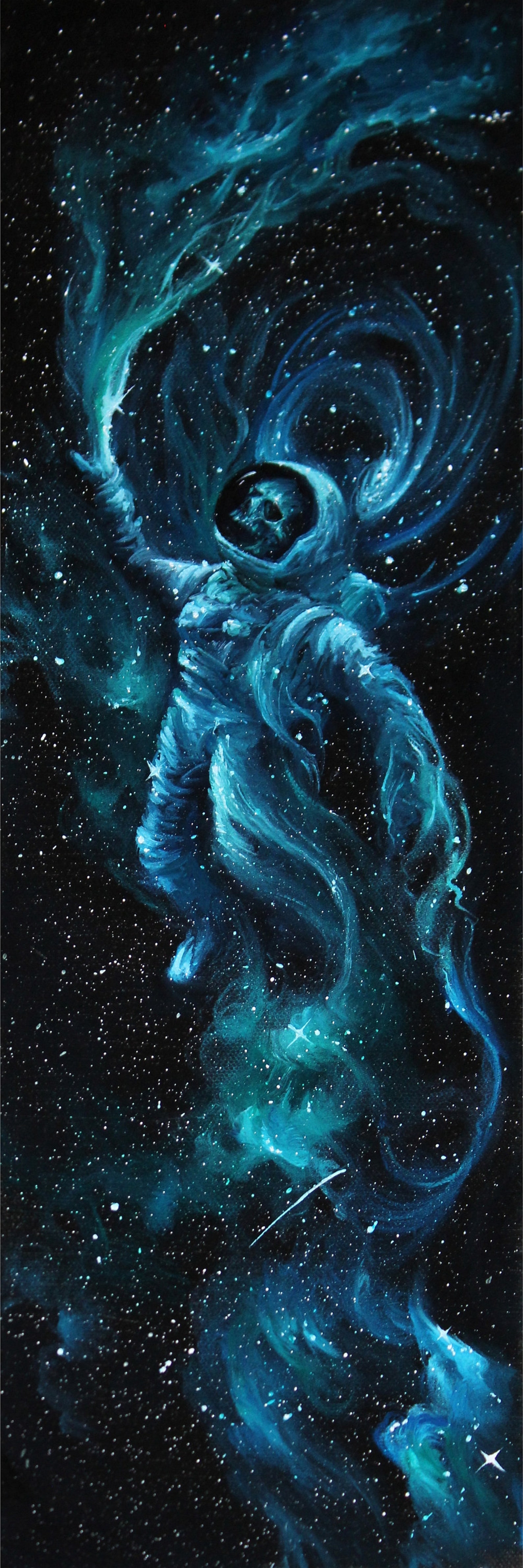 2x6" Magnet Space Outer Space Nebula Galaxy Deep Space Art Print ...