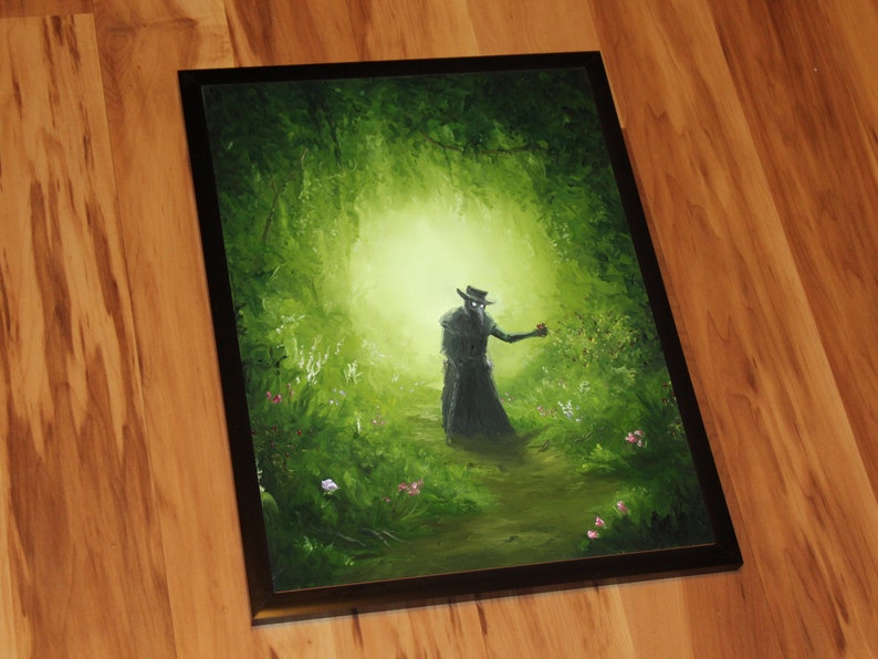 Art PRINT Plague Doctor Searching for Cure Enchanted Dark | Etsy