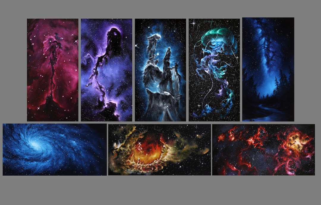 2x4" Magnet Space Outer Space Nebula Galaxy Deep Space Art Print ...