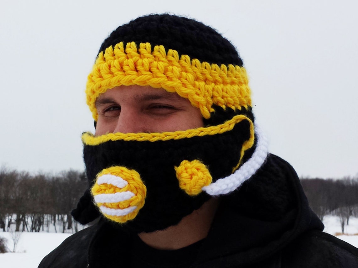 CROCHET PATTERN: Gas Mask Helmet - Halloween Hat With Mask PDF - Etsy