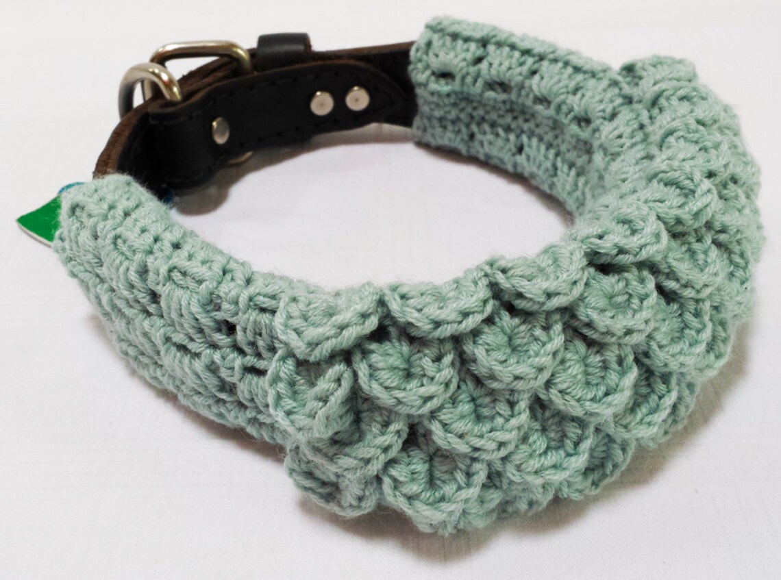 Crocodile Dog Scarf Crochet Pattern That Slides Over Collar PDF and ...