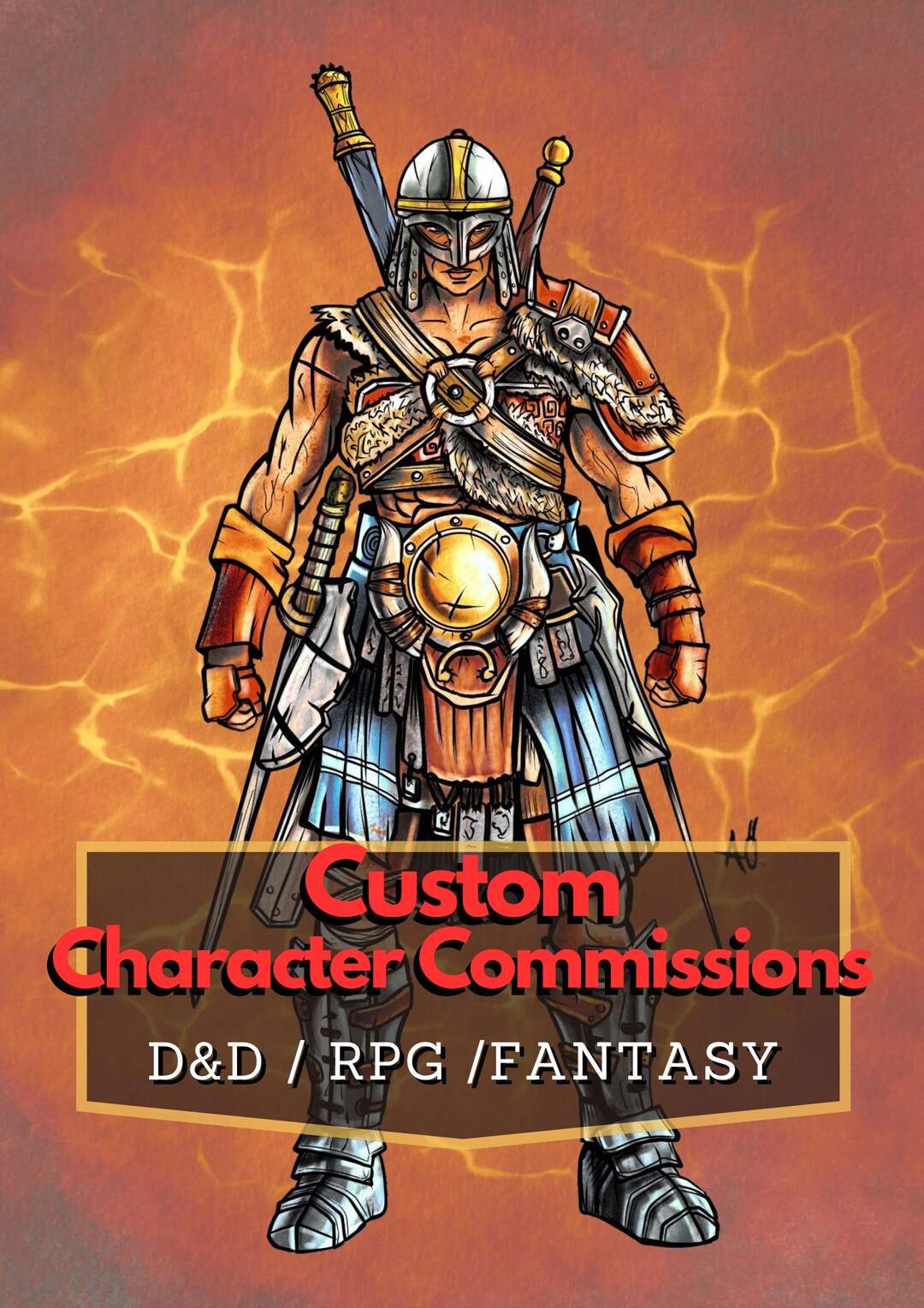 Custom D&d/rpg/fantasy Character Design Commissions - Etsy