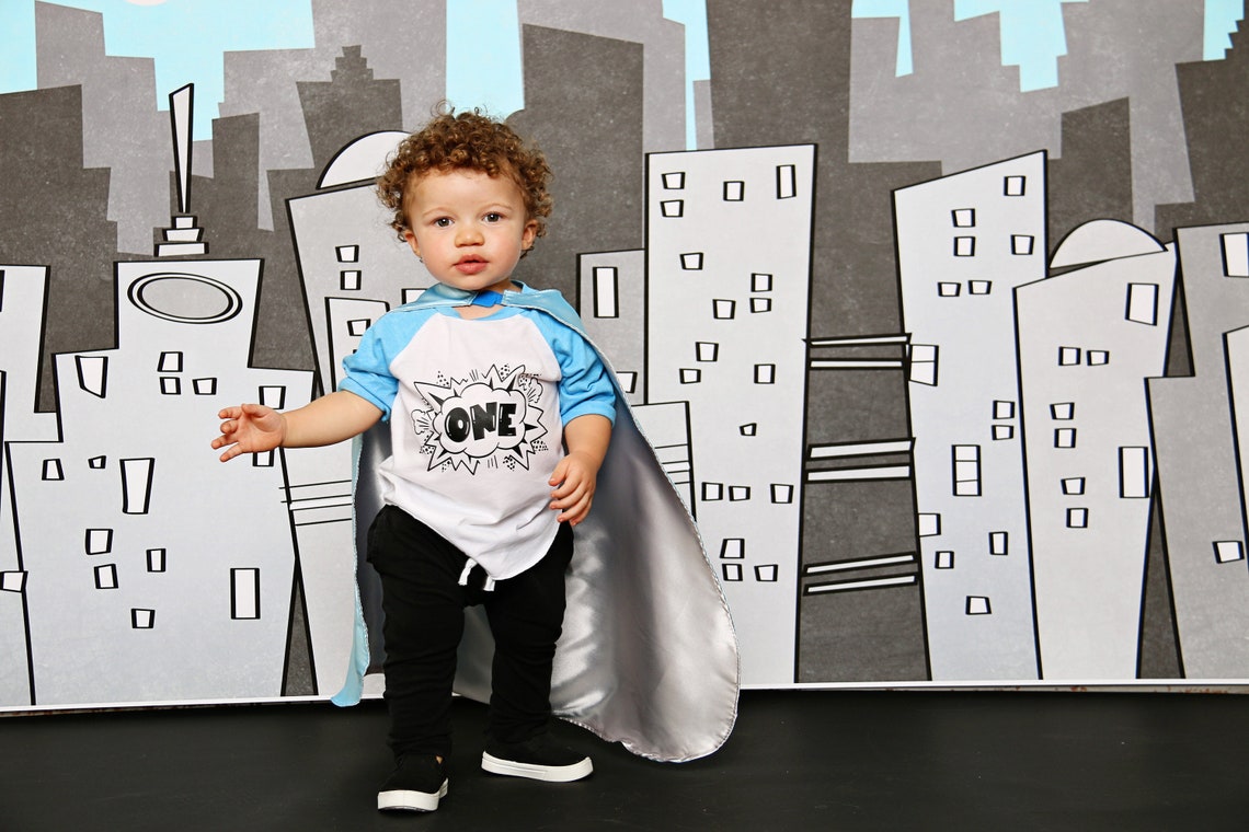 Superhero 1st Birthday - Superhero Birthday Shirt- Boys 1st Birthday ...