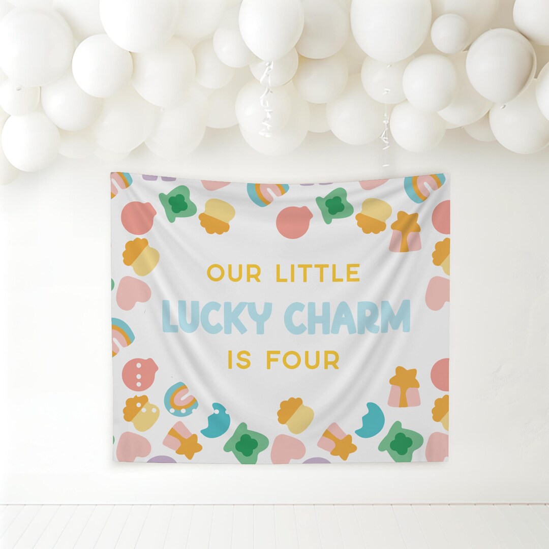 Lucky Charm First Birthday Banner | St. Patricks Day 1st Birthday ...