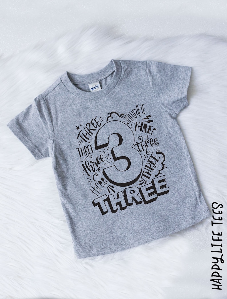 3rd Birthday Tshirt 3rd Birthday 3rd Birthday Shirt Boy | Etsy