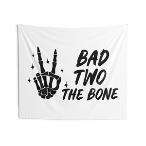 Bad TWO the Bone Birthday Backdrop: Custom Skeleton Banner - Etsy