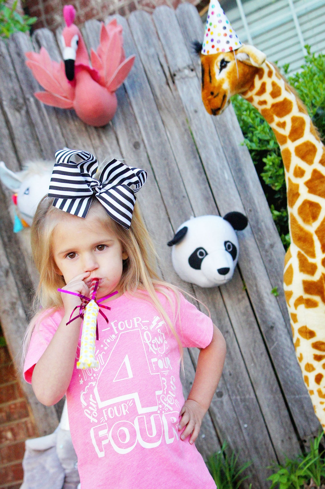 Fourth Birthday Shirt Girl Four Year Old Birthday Girl Shirt 4 | Etsy