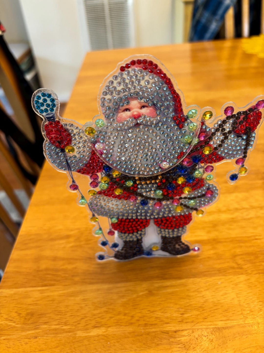 Santa Bobblehead - Finished Diamond Painted - Etsy