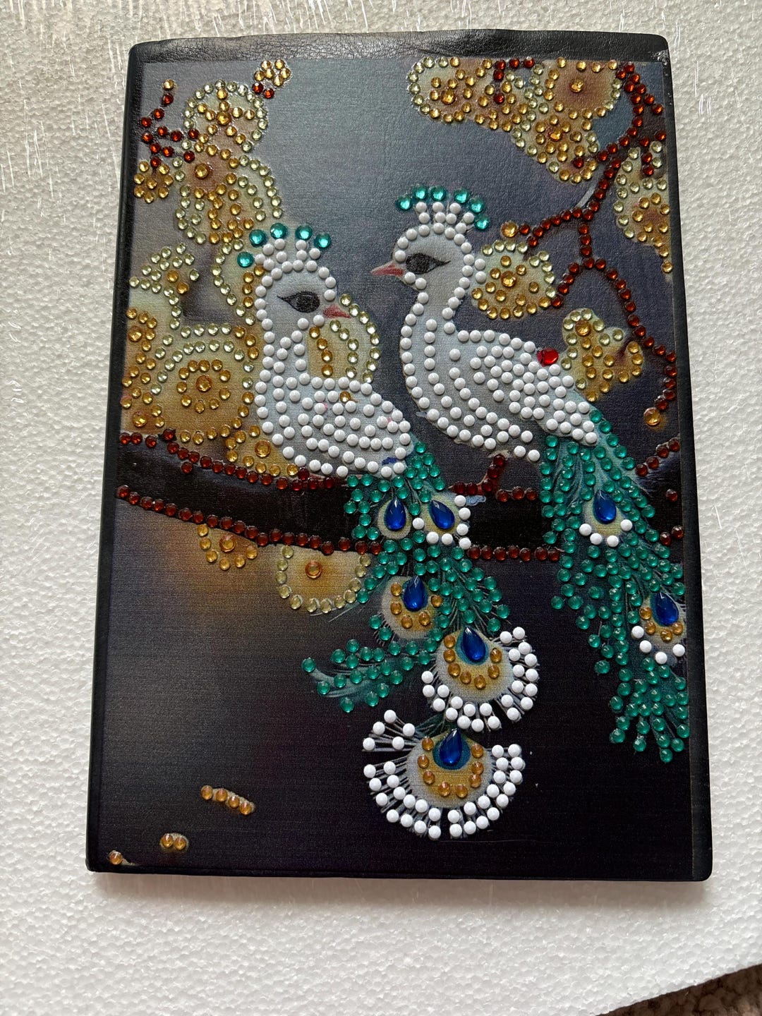 Pair of Peacocks Notebook - Etsy