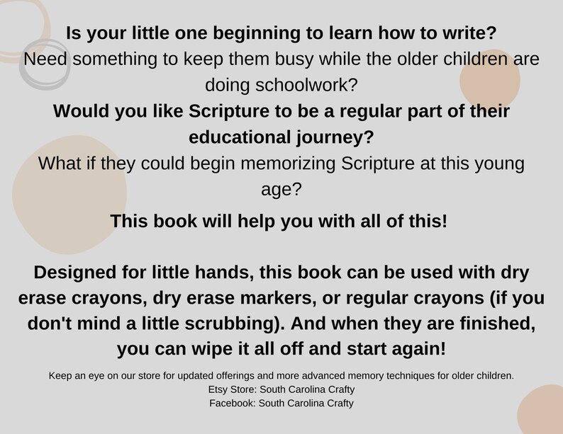 Scripture Handwriting Practice - Toddler, Preschool **book 2** - Etsy